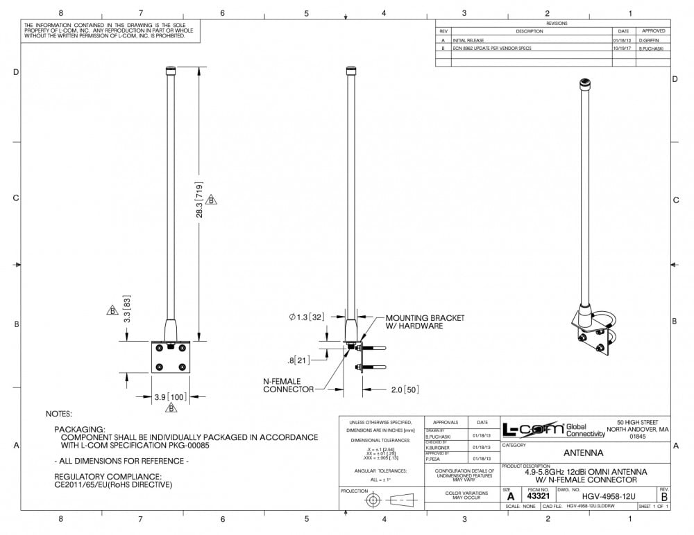 HGV-4958-12U technical document page