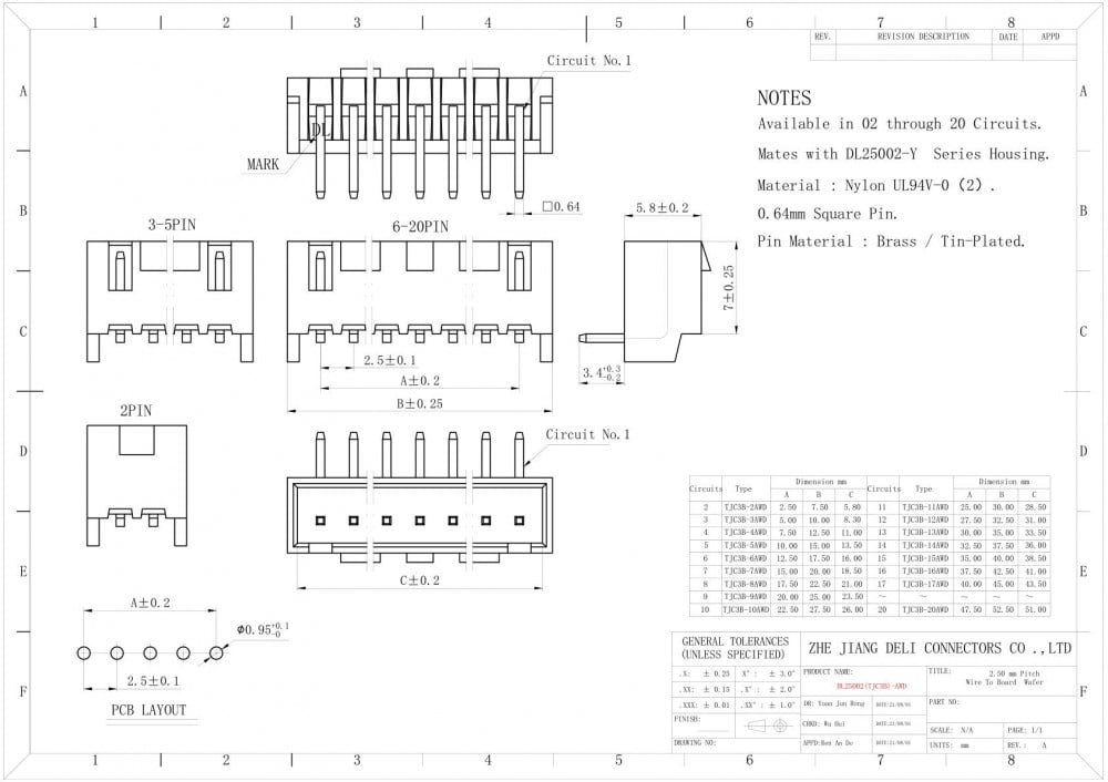 DLL TJC3B-T technical drawing page 10