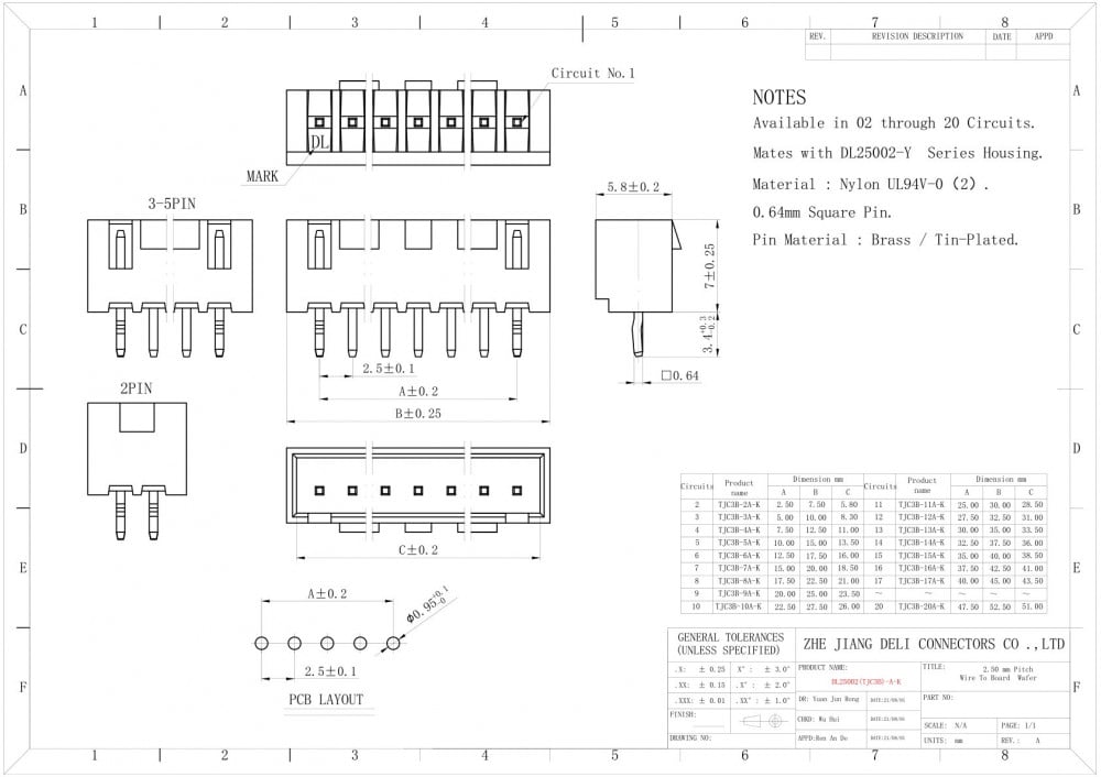 DLL TJC3B-T technical drawing page 7