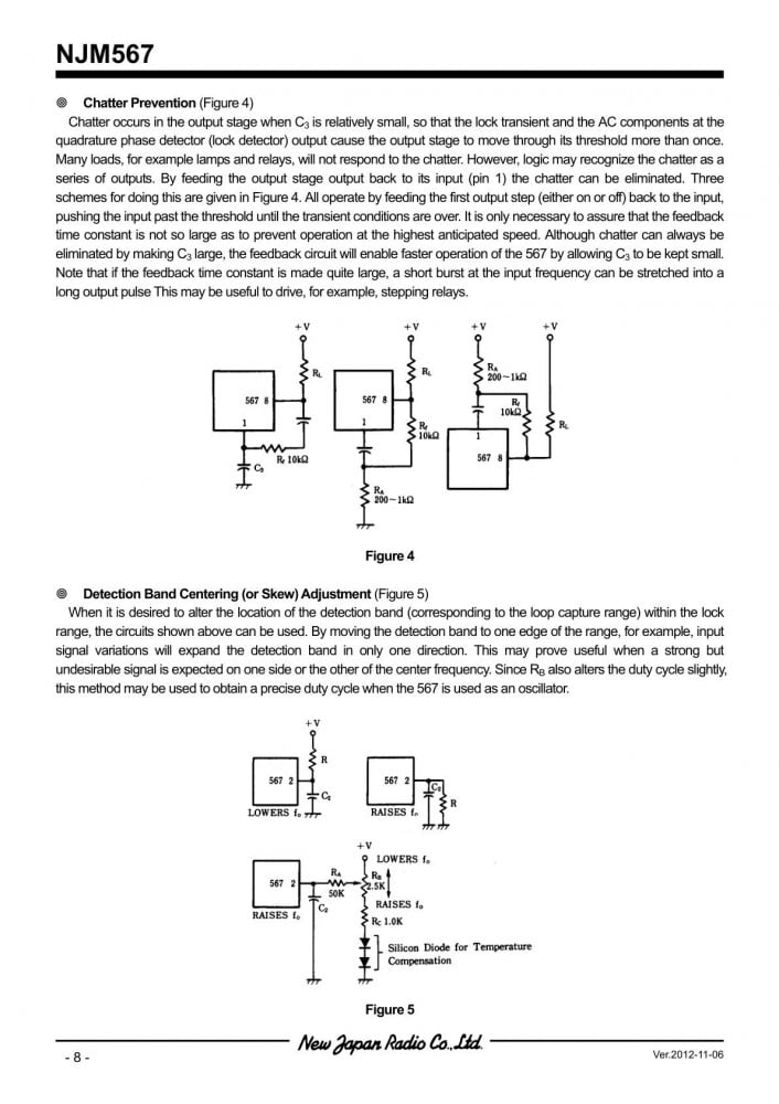 NJM567D datasheet page 8