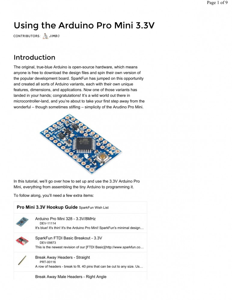Technical document page 1
