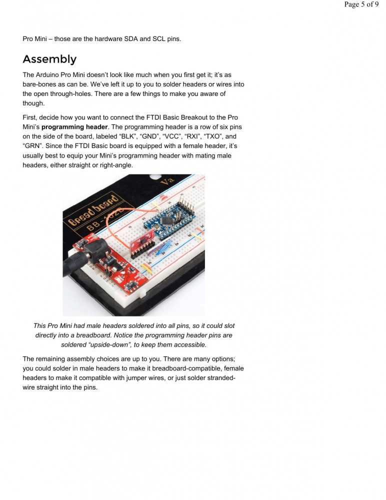 Technical document page 5