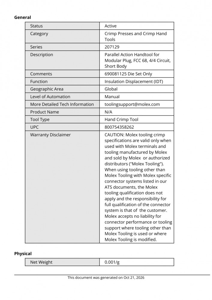 MOLEX 690081120 document image, page 2