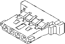 1.25mm Pitch PanelMate Wire-to-Board Receptacle Housing, Ultra Low Profile, 7 Circuits, Natural