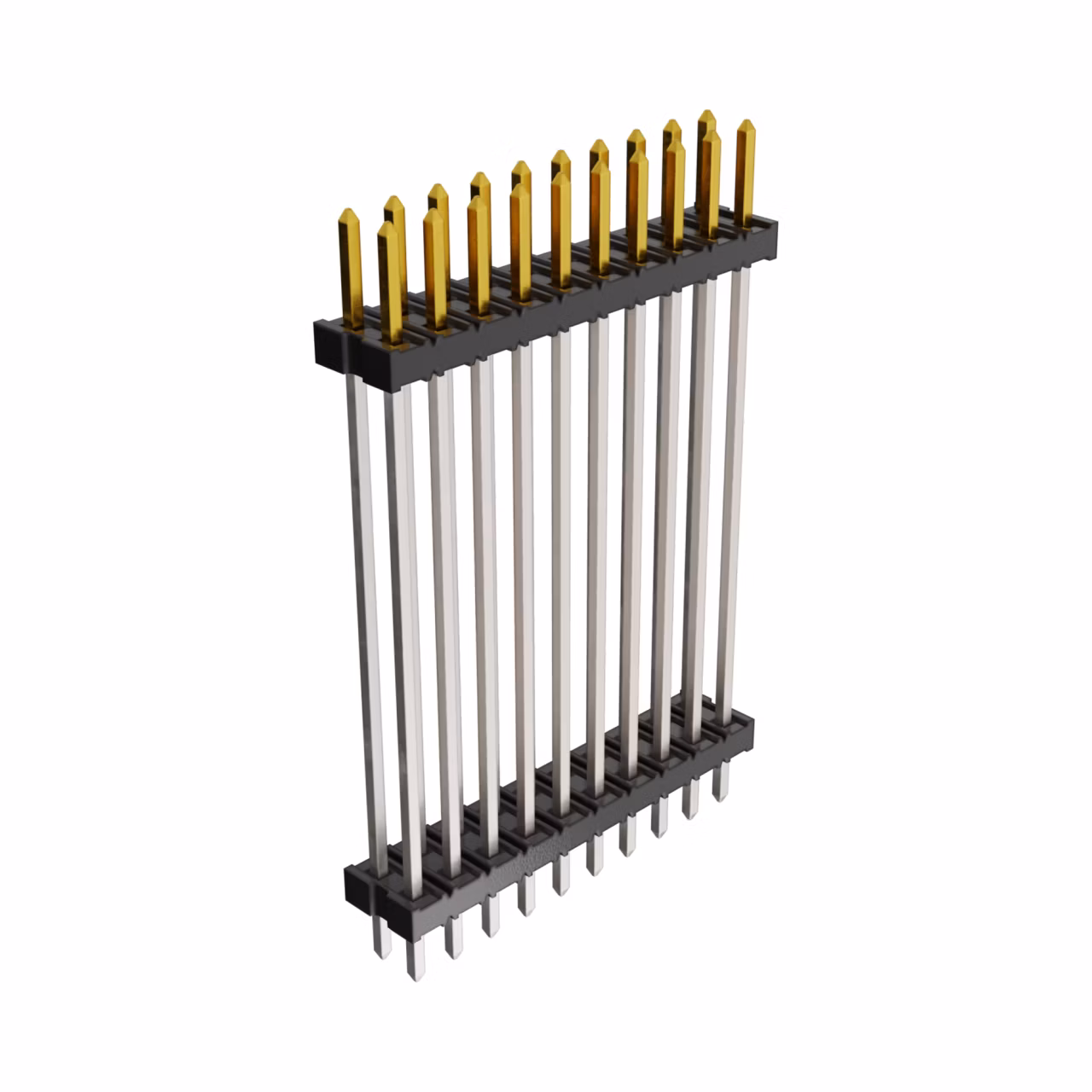 Milli-Grid Header, Dual Row, Dual Body, Through Hole, Vertical, 20 Circuits, 0.75µm Gold (Au) Selective Plating, 24.00mm Stacking Height, Tray, Lead-Free for sale