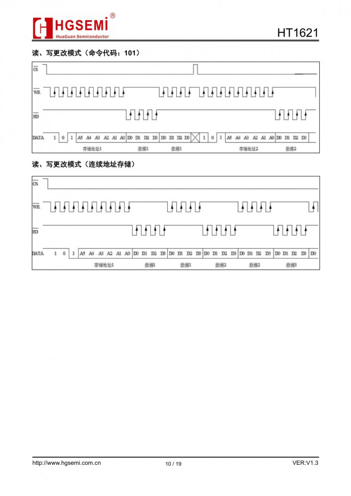 HT1621BQ technical document page 10
