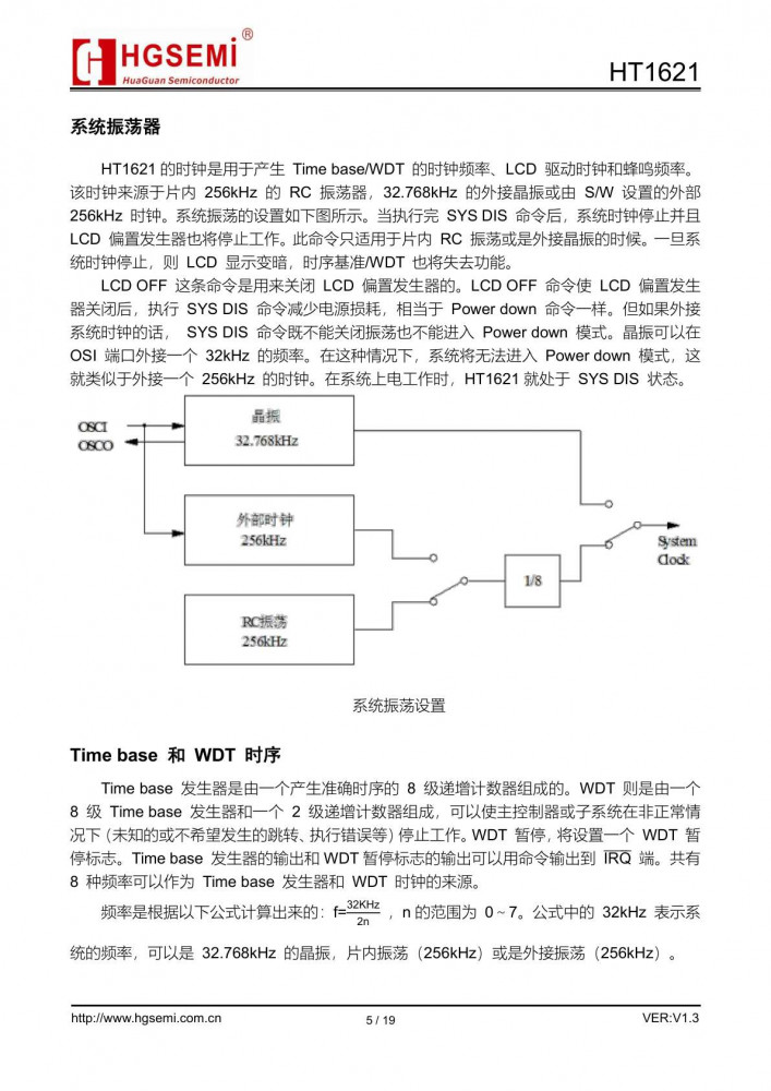 HT1621BQ technical document page 5