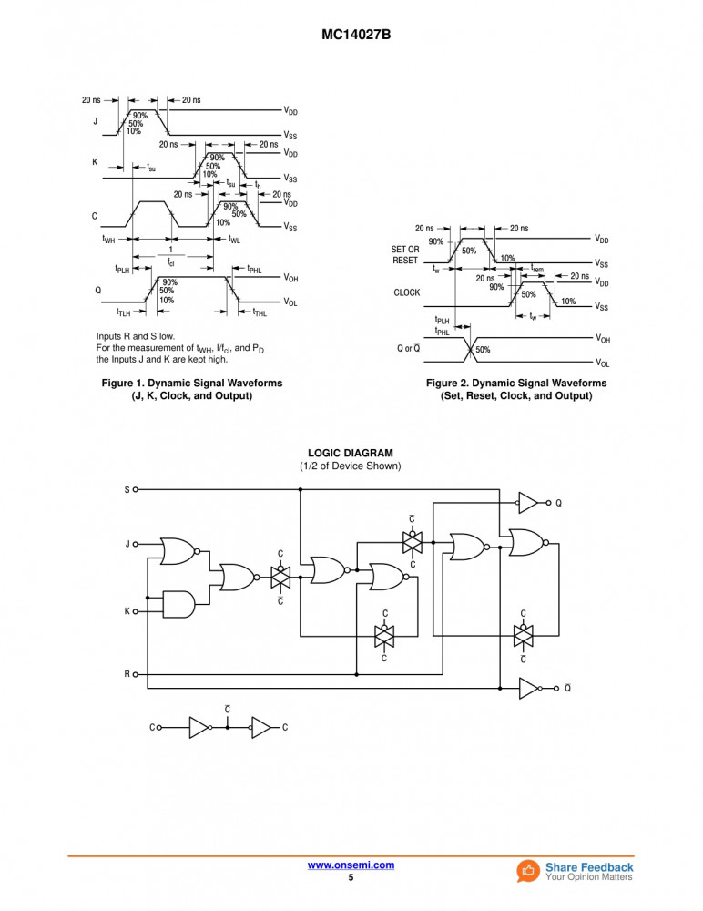 MC14027B technical document page 5