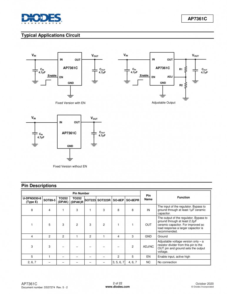 AP7361C datasheet page 2