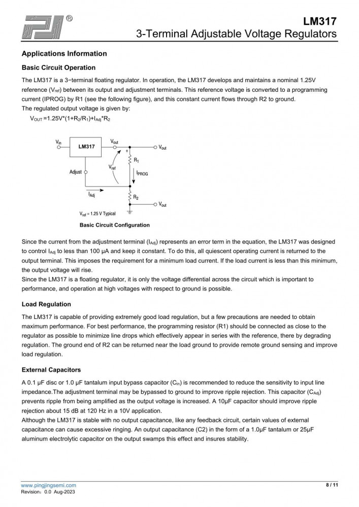 LM317ST datasheet page 8