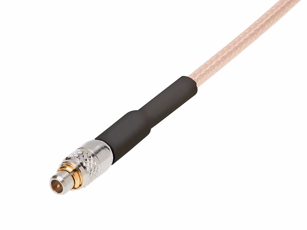 MMCX PoC Straight Plug to Pigtail on RG-174LL Cable, 450.00mm Length, 50 Ohms