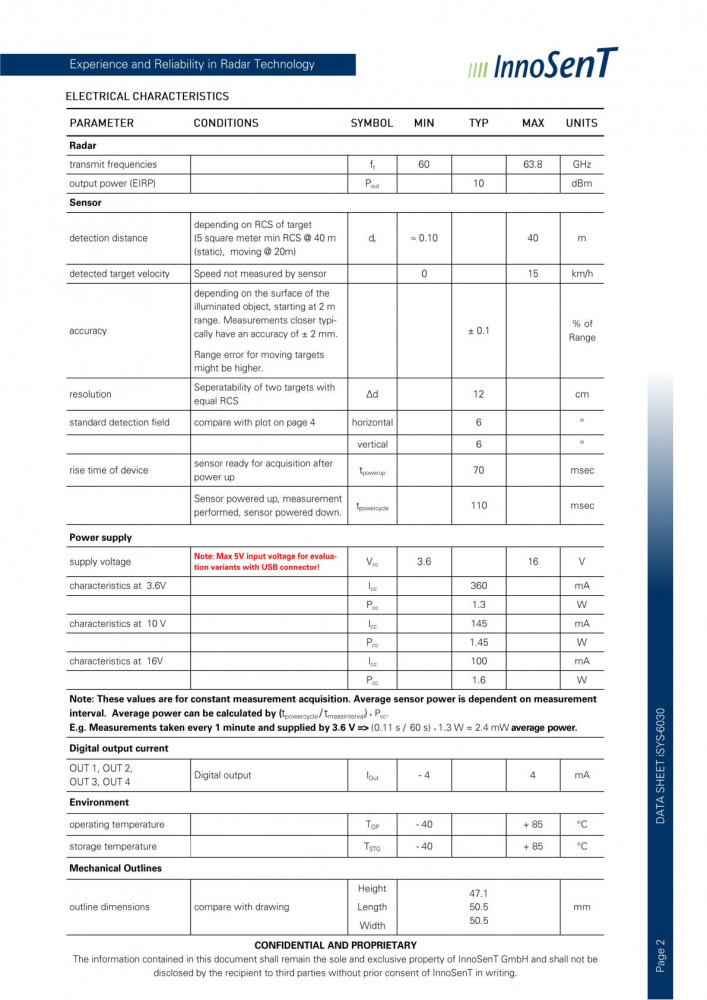 iSYS-6030 technical document page 2