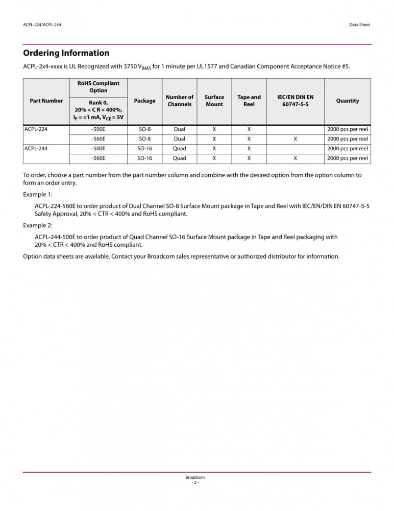 ACPL-244-560E datasheet page 2