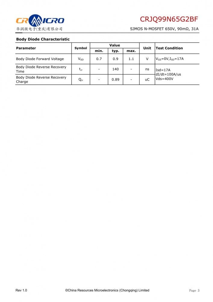CRJQ99N65G2BF datasheet page 3