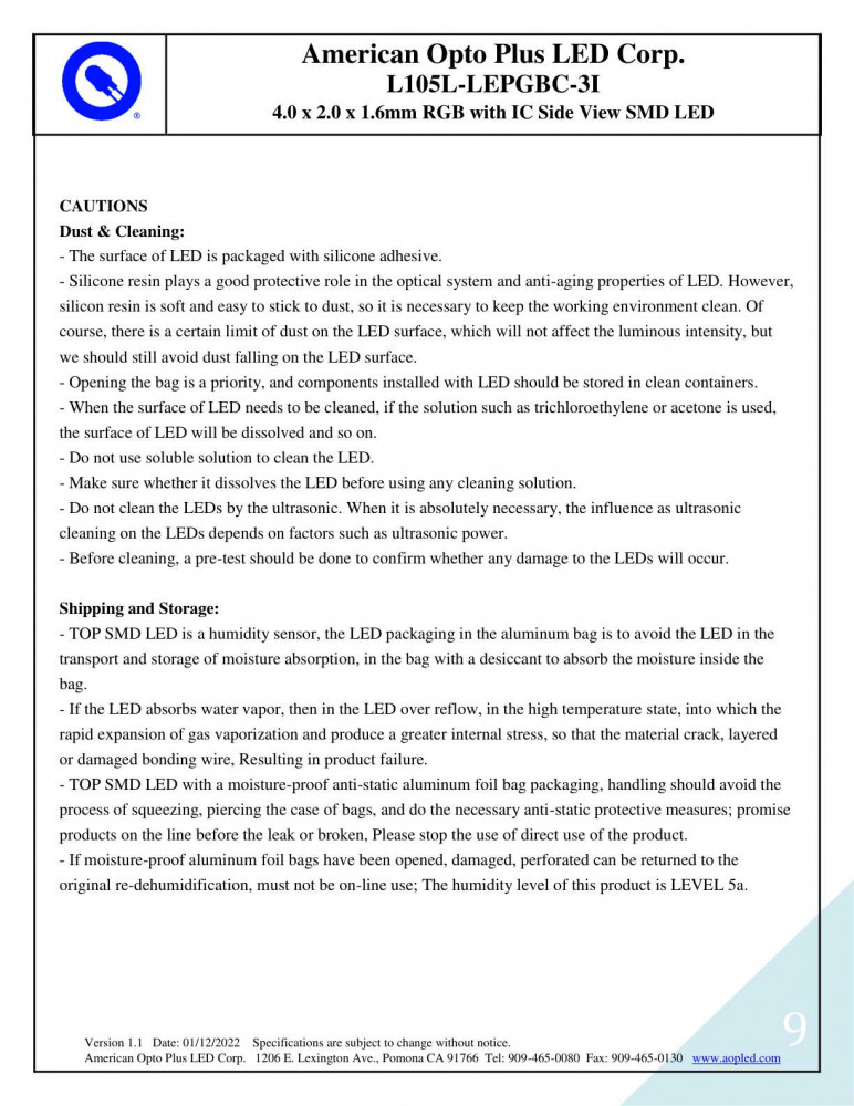 L105L-LEPGBC-3I datasheet page 9