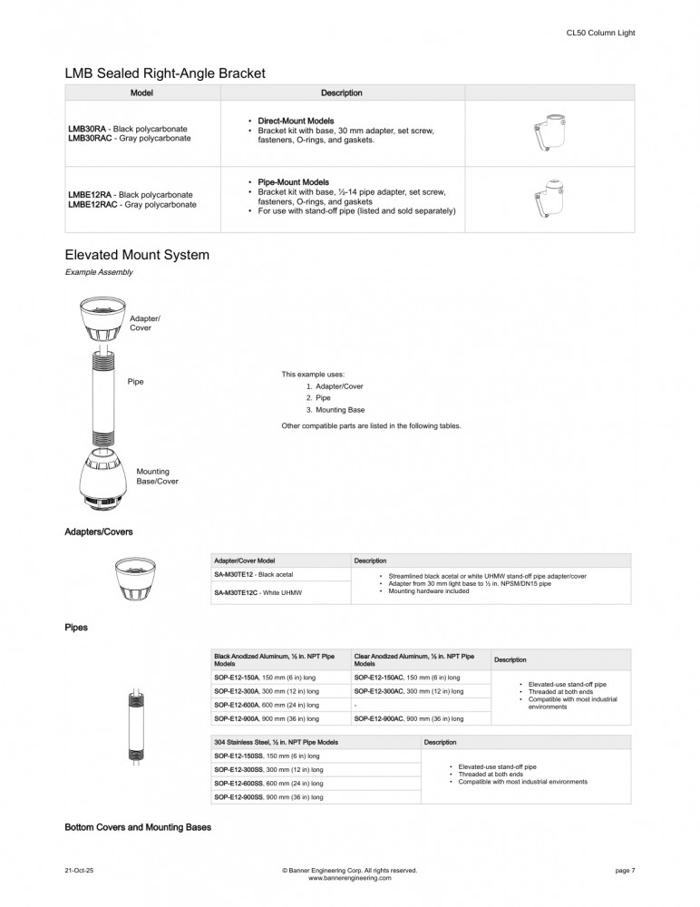 CL50 product document page 7