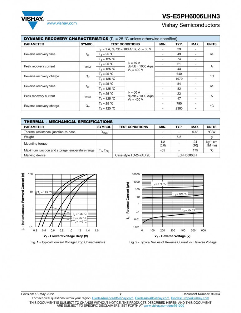 VS-E5PH6006LHN3 datasheet page 2