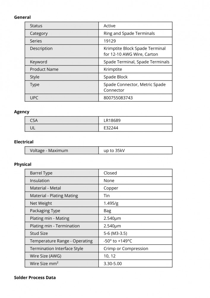 MOLEX 191290008 technical document page 2