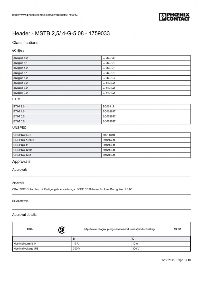 Phoenix Contact 1759033 technical document page 3