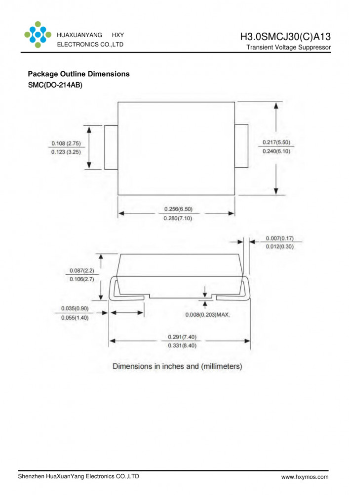 H3.0SMCJ30A13 datasheet page 3