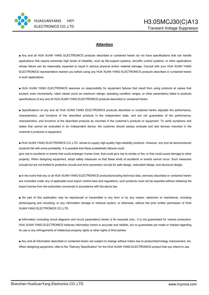 H3.0SMCJ30A13 datasheet page 4