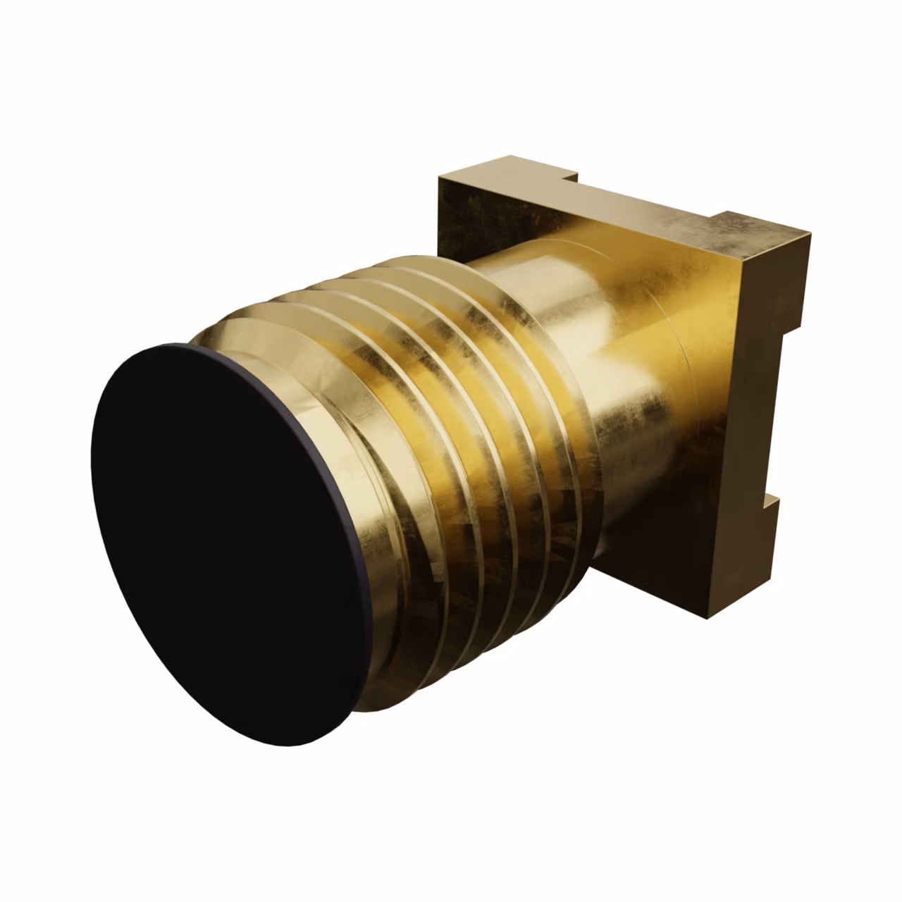 SMA Jack, Straight, PCB Receptacle, Surface Mount, Gold (Au) Body, with Pick-and-Place Polyimide Film, Tape and Reel (400 Pieces), 50 Ohms for sale