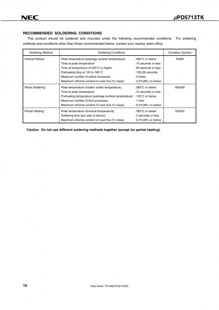 UPD5713TK-E2-A datasheet page 10