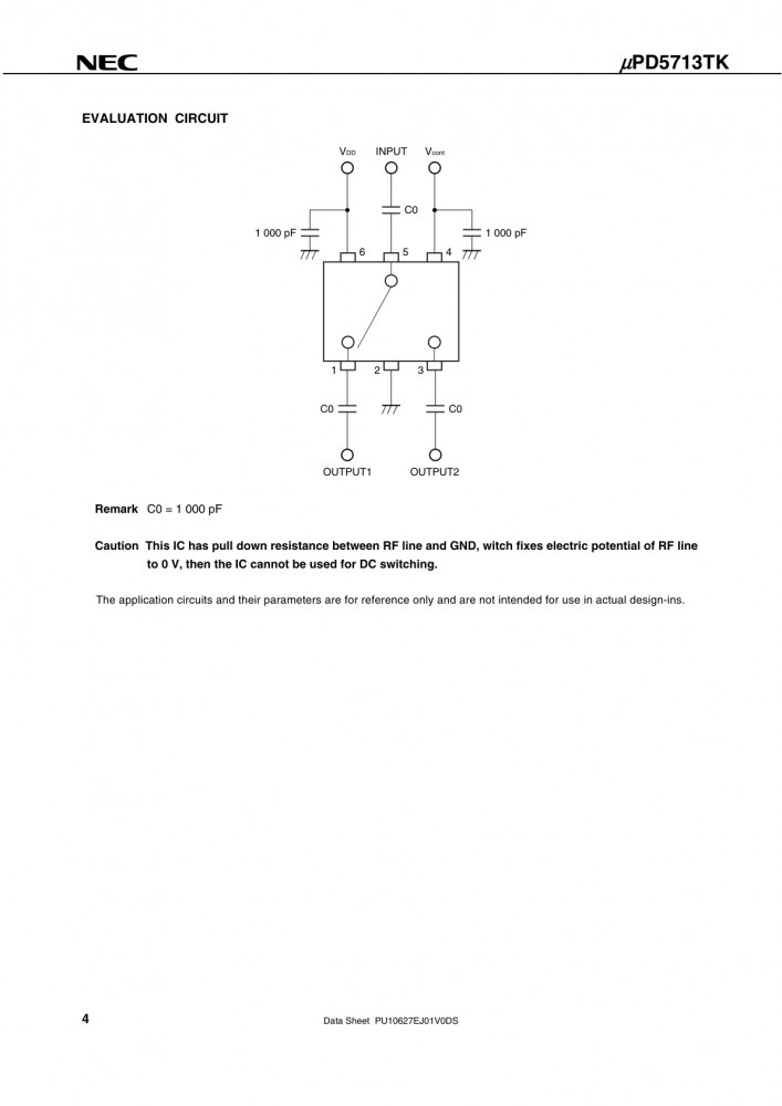 UPD5713TK-E2-A datasheet page 4