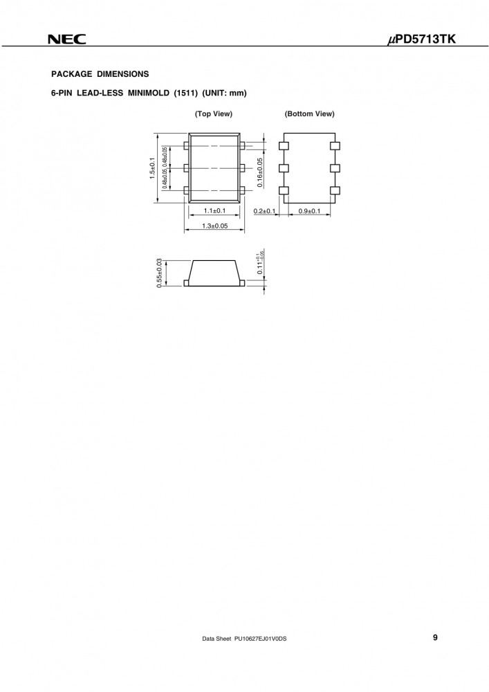 UPD5713TK-E2-A datasheet page 9