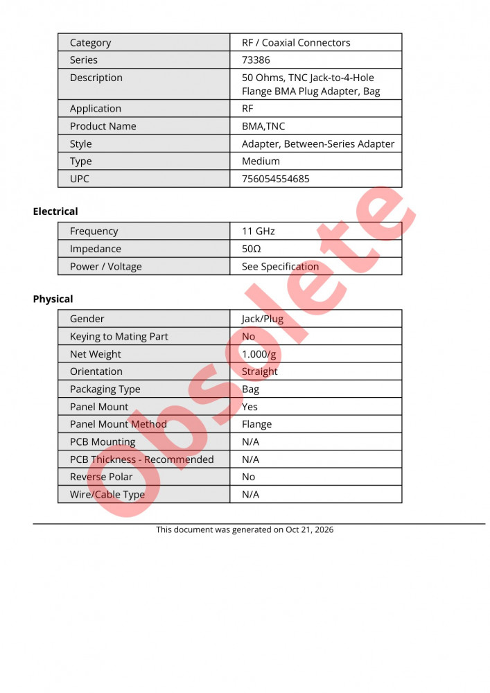 MOLEX 733860500 technical document image, page 2