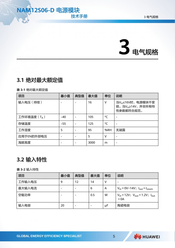 NAM12S06-D technical manual page 10