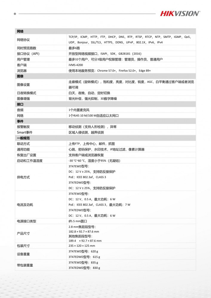 HIKVISION DS-2CD3T47EDWDV3-L6mm document page 3