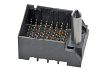 Impact 100 Ohm 4 Pair Vertical Backplane Header, Right Guided, Left Endwall, 8 Columns, 96 Circuits, Pin Length 4.90mm, Plated Through Hole Dimension 0.46mm, Lead-Free