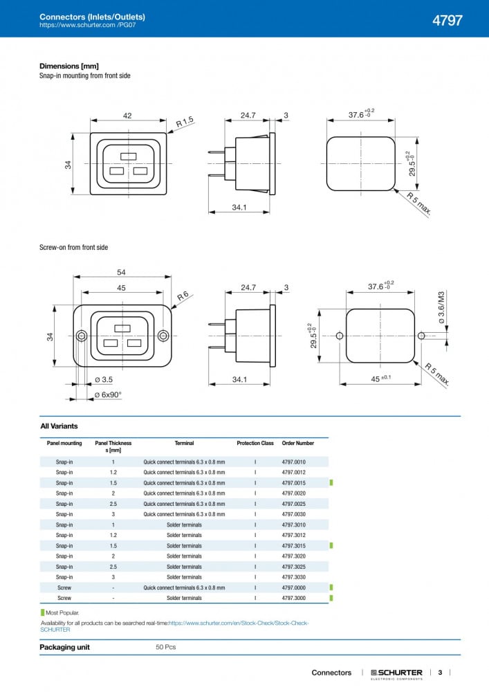 SCHURTER 4797.0125 datasheet page 3