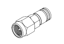 SMB Jack-to-SMA Plug, Between-Series Adapter, One Piece Per Bag, 50 Ohms