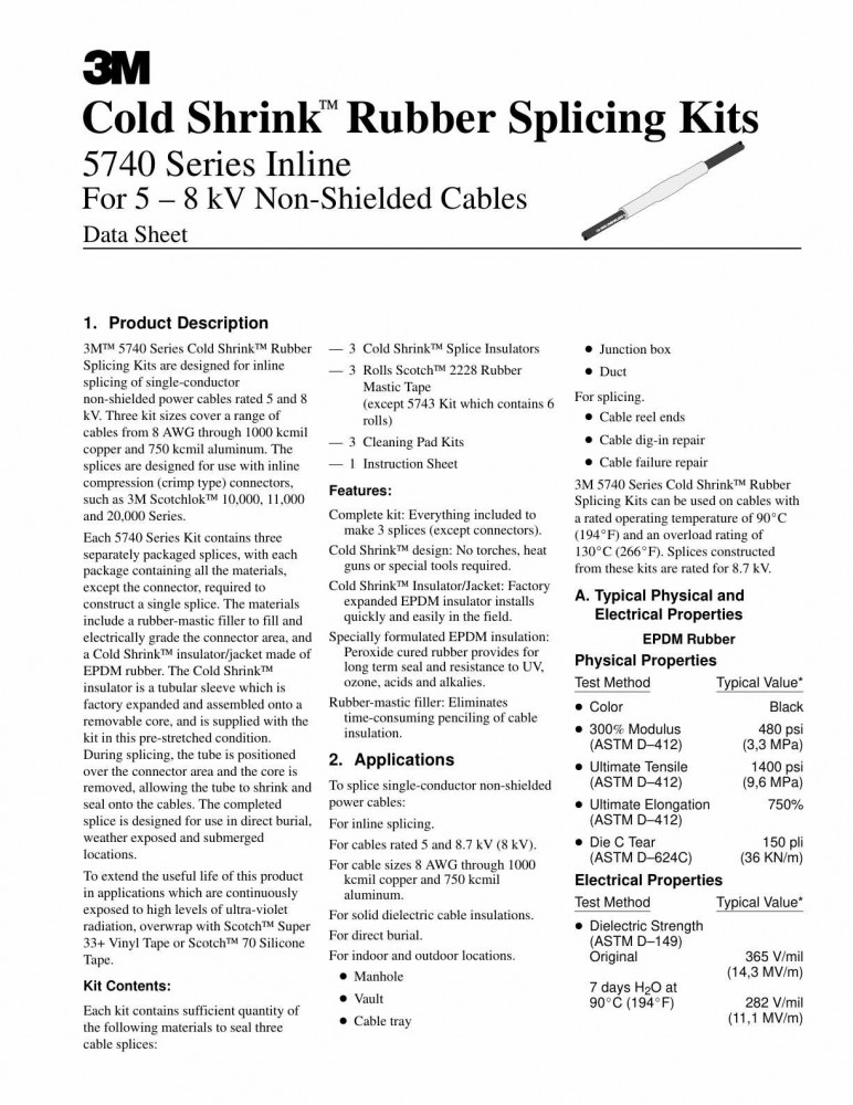 3M 5742 datasheet page 1