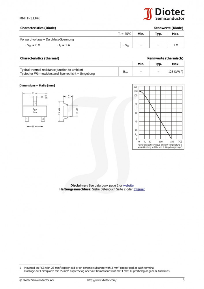MMFTP3334K datasheet page 3