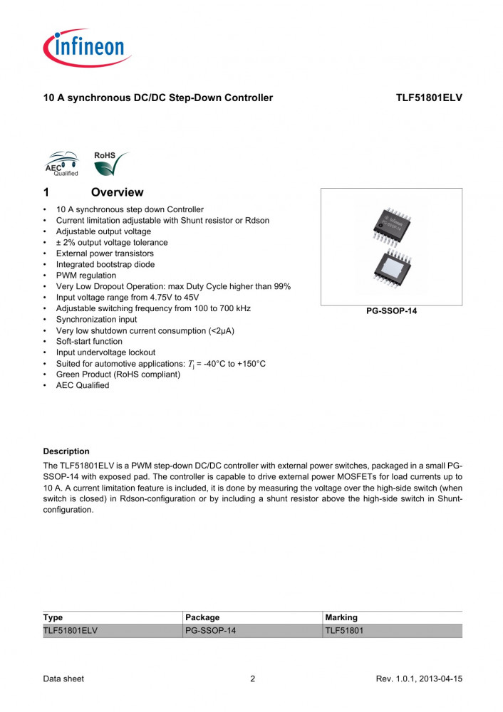 TLF51801ELV datasheet page 2