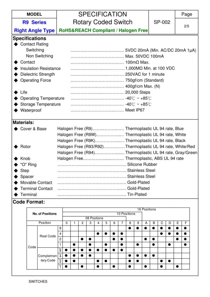 BIWIN R9 series datasheet page 2