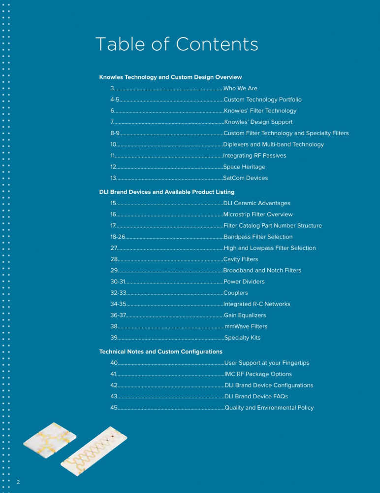 Knowles RF/Microwave catalog page 2