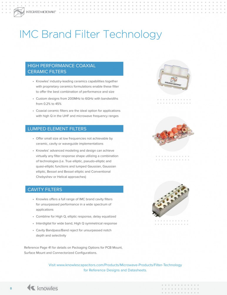 Knowles RF/Microwave catalog page 8