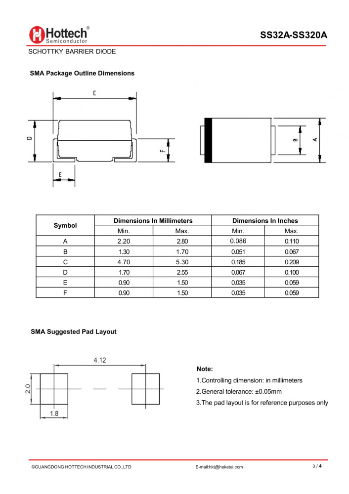 SS320A datasheet page 3