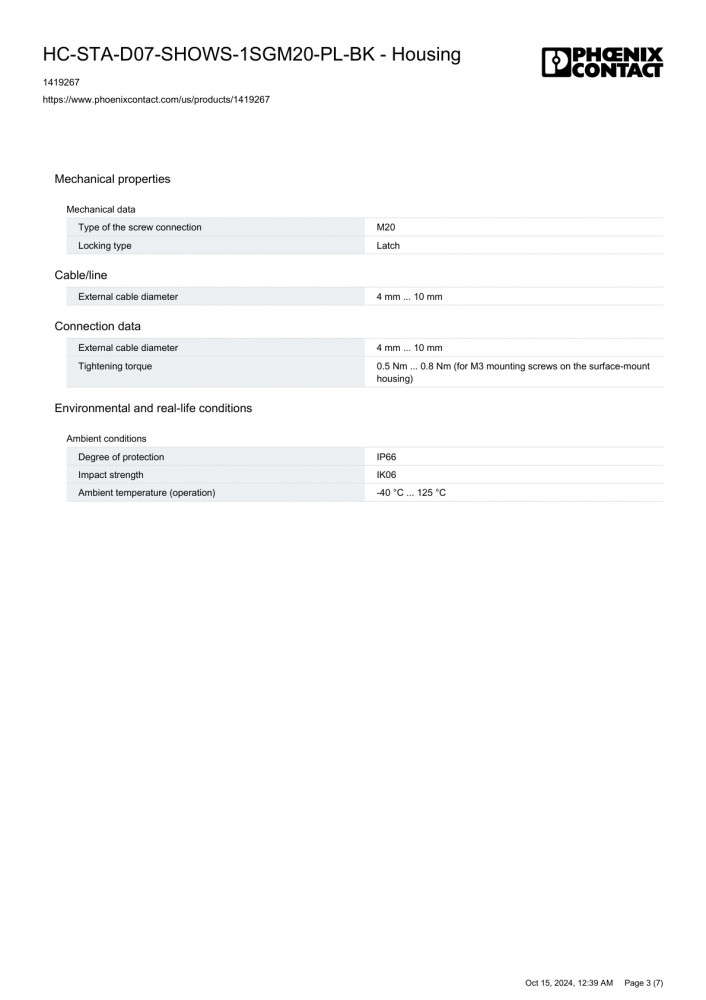 Phoenix Contact 1419267 technical document page 3