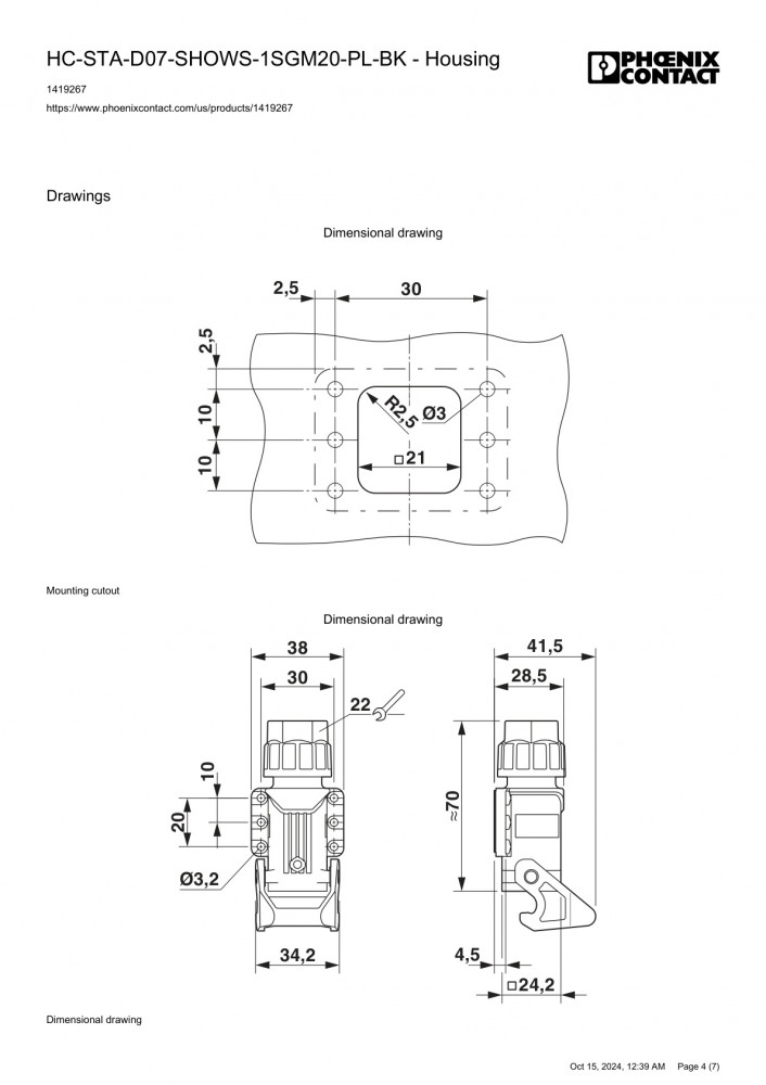 Phoenix Contact 1419267 technical document page 4