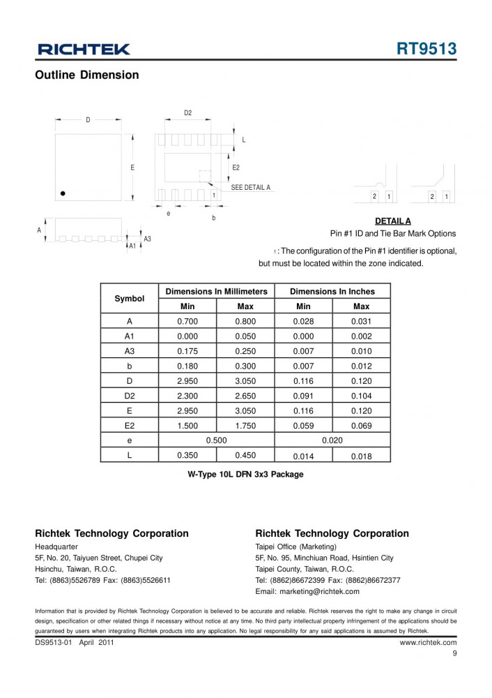 RT9513 datasheet page 9