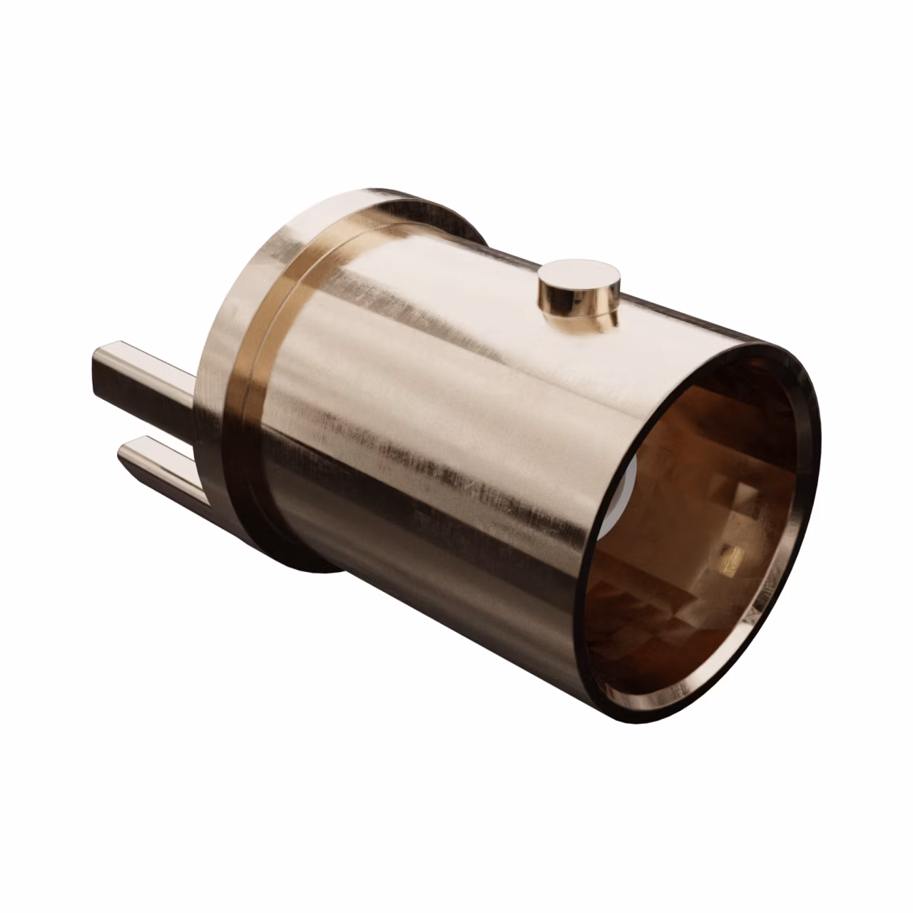 BNC Jack, Straight, PCB Receptacle, Edge Mount, Die Cast Body, Nickel (Ni) Plated, 3 GHz, Tray, 75 Ohms for sale