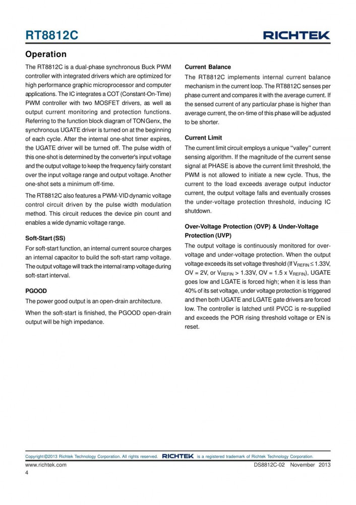 RT8812C datasheet page 4