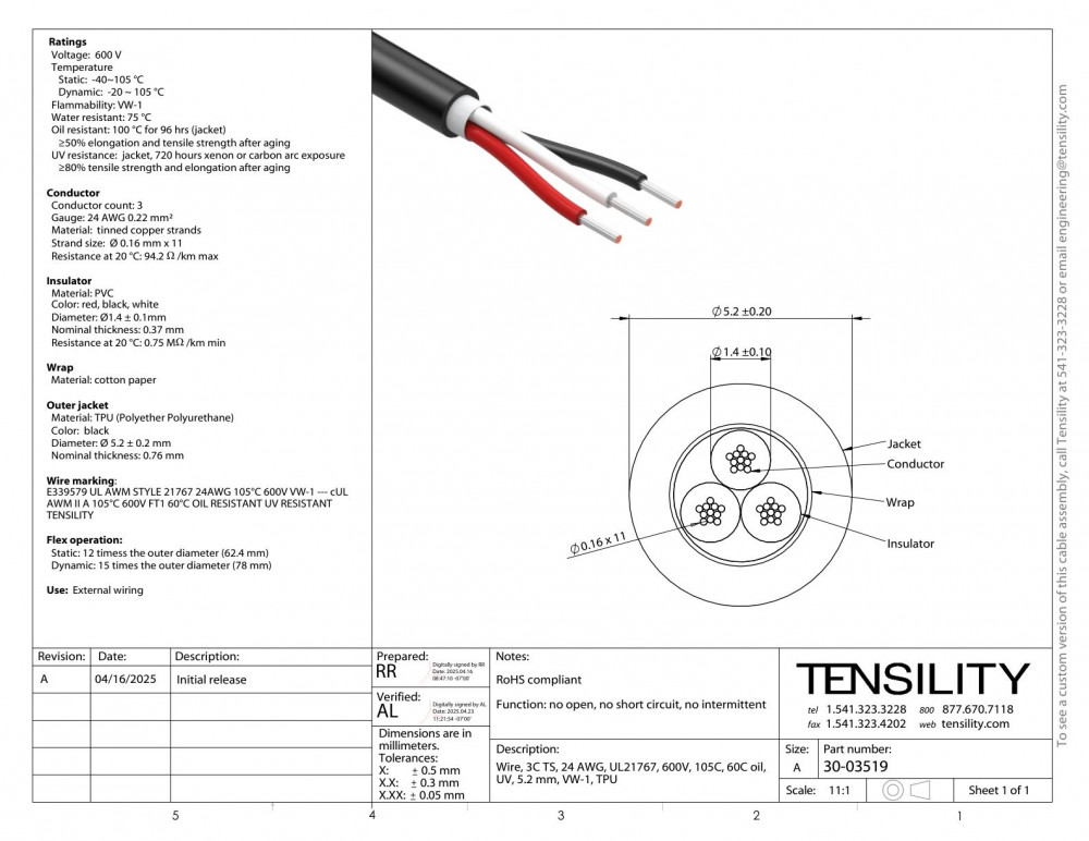 30-03519 product drawing and technical documentation