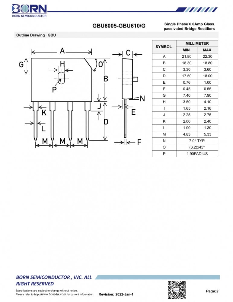 GBU610 datasheet page 3
