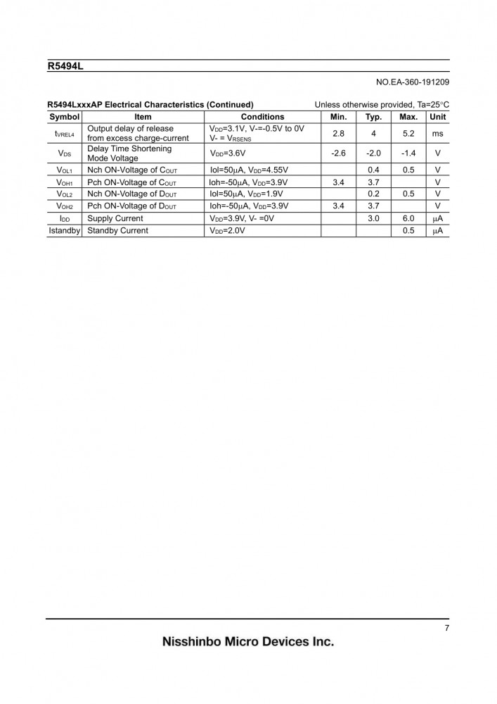 R5494L datasheet page 7